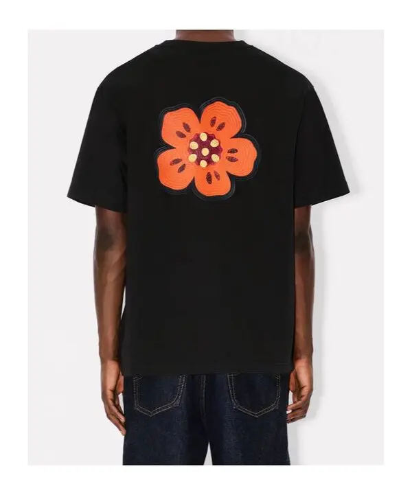 Kenzo Boke Flower' Embroidered T-shirt In Cotton