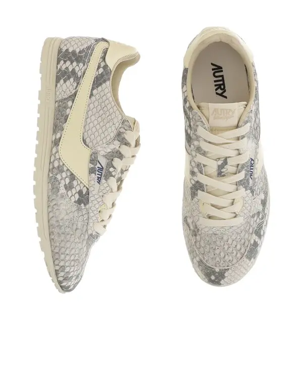AUTRY Windspin Low-top Sneakers With Animal Print - Nude