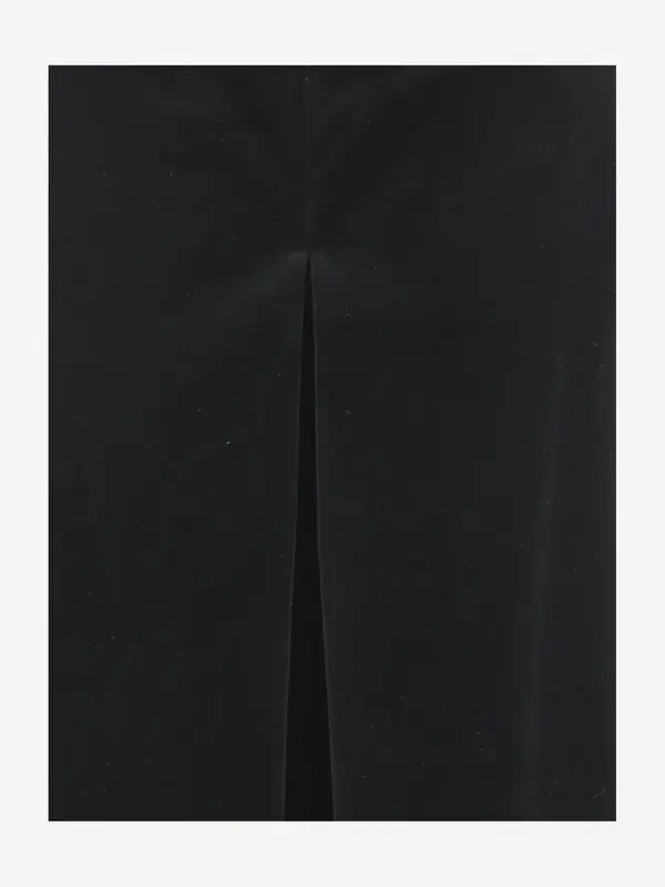 Saint Laurent Vintage Velour Midi Skirt