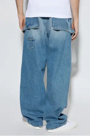 Moschino Distressed Straight-leg Jeans