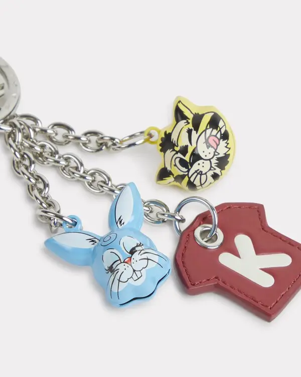 Kenzo Multi Charm Keychain