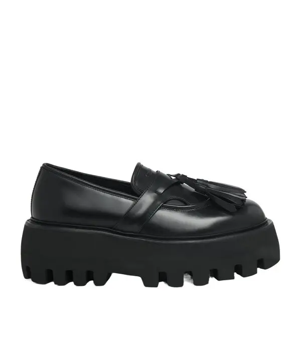 Alexander McQueen Sofa Platform Loafers With Tassel And Skull Charm