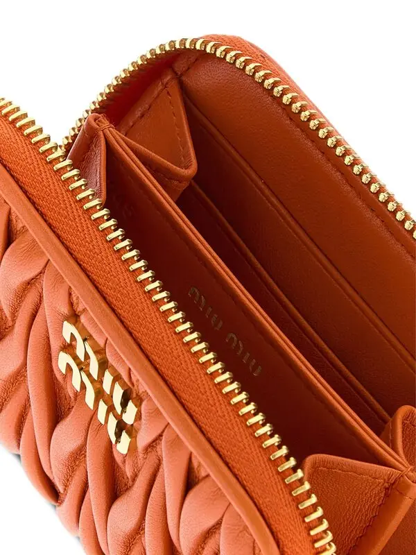 Miu Miu Matelassé Coin Purse - Red