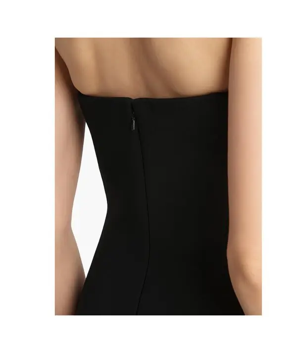 Khaite Cato Dress With Draped Bodice And Handkerchief Detail