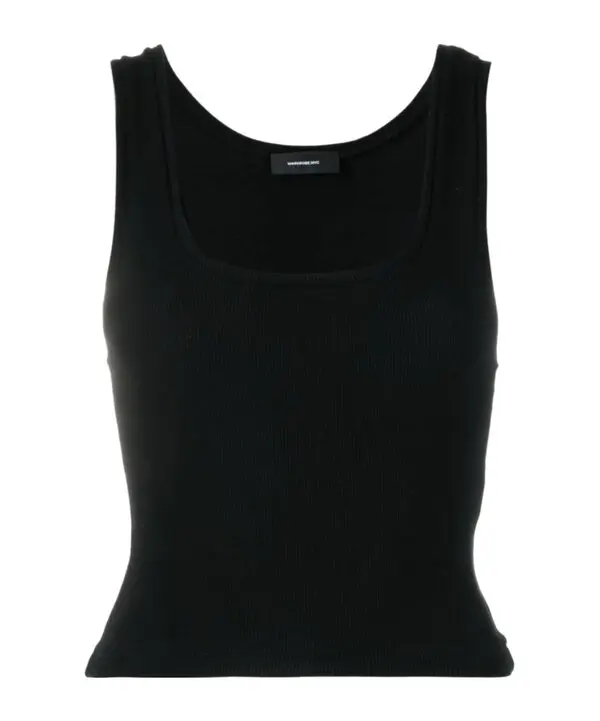 Wardrobe.NYC Sleeveless Ribbed Tank Top - Black