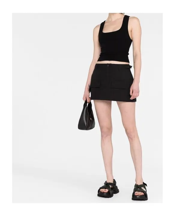 Wardrobe.NYC Sleeveless Ribbed Tank Top - Black