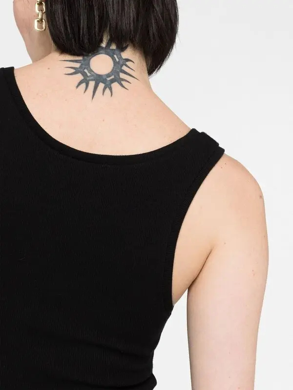 Wardrobe.NYC Sleeveless Ribbed Tank Top - Black
