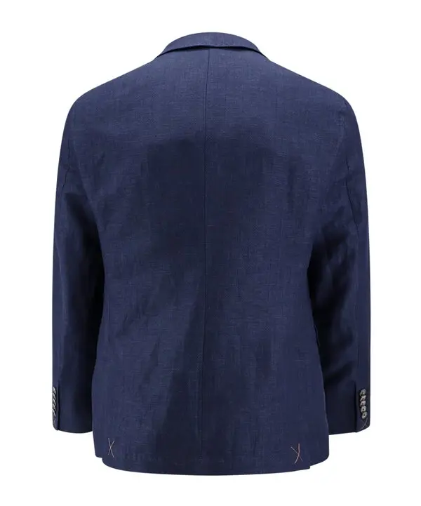 Hugo Boss Double-breasted Herringbone Blazer