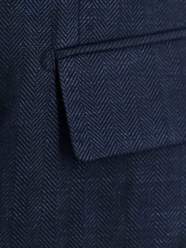 Hugo Boss Double-breasted Herringbone Blazer