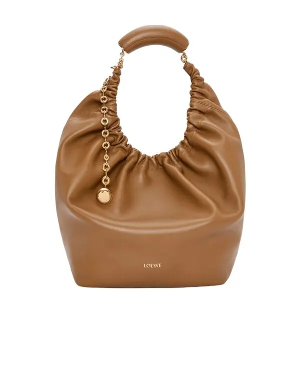 Loewe Medium Squeeze Bag In Nappa Lambskin - Brown