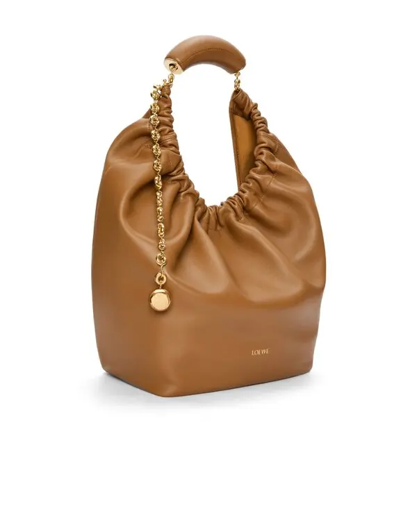 Loewe Medium Squeeze Bag In Nappa Lambskin - Brown