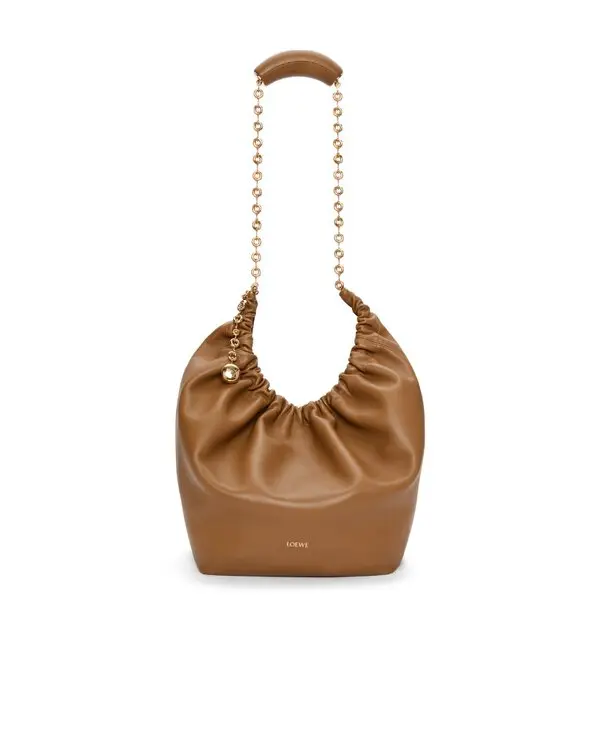 Loewe Medium Squeeze Bag In Nappa Lambskin - Brown
