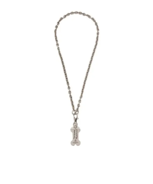 VIVIENNE WESTWOOD Bone Embellished Necklace - Yellow
