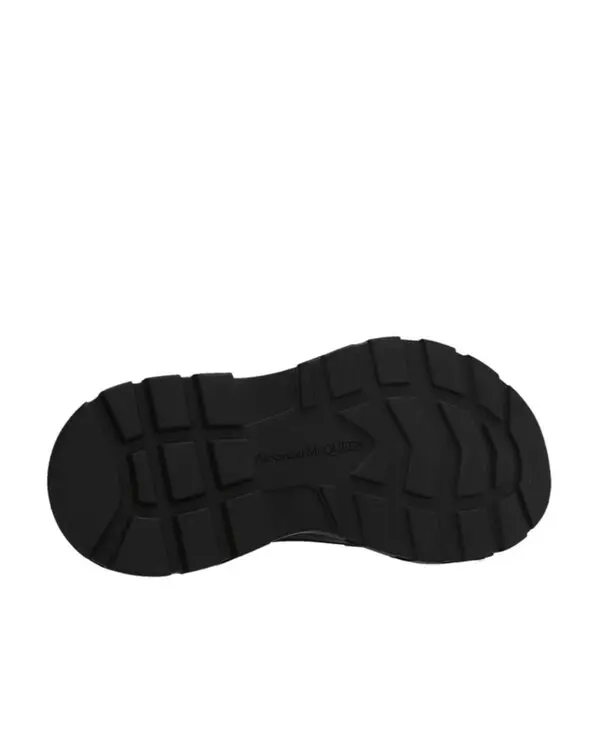 Alexander McQueen Tread Slick Logo Intarsia Boots - Black