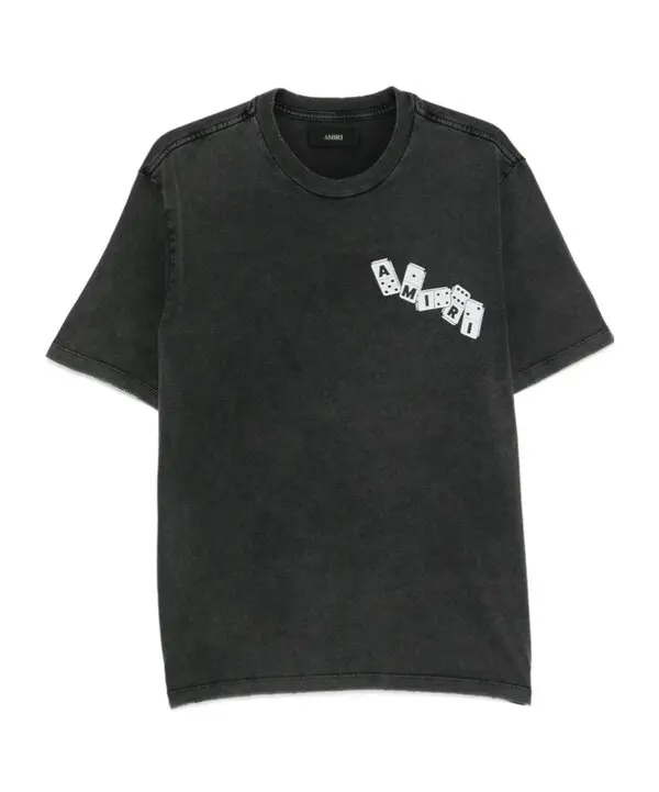 Amiri Logo Printed Crewneck T-shirt