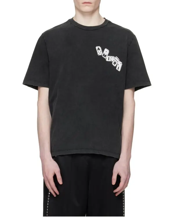Amiri Logo Printed Crewneck T-shirt