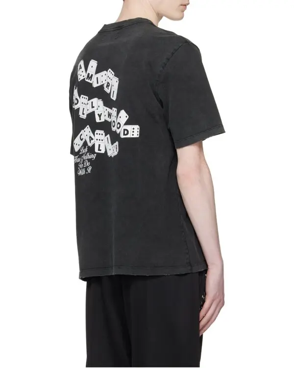 Amiri Logo Printed Crewneck T-shirt