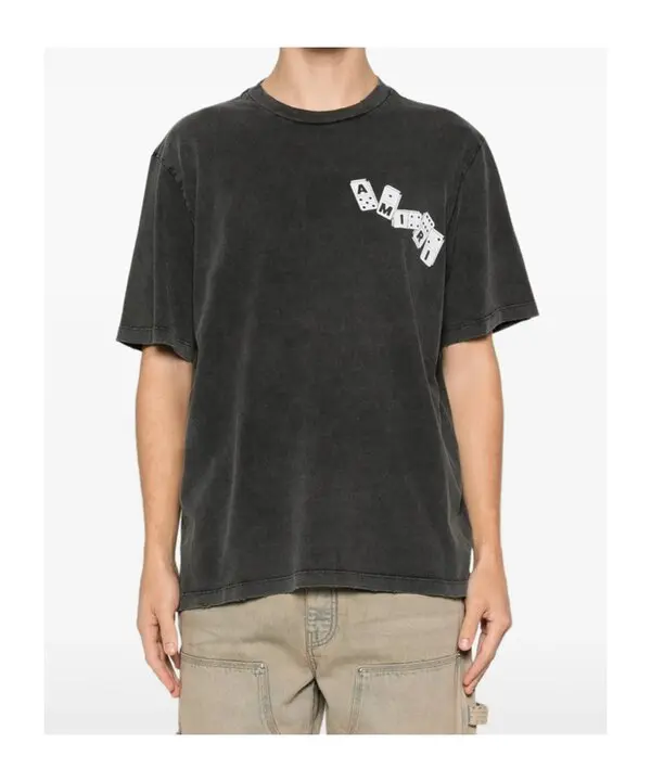 Amiri Logo Printed Crewneck T-shirt