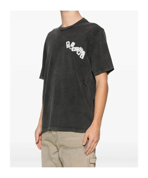 Amiri Logo Printed Crewneck T-shirt