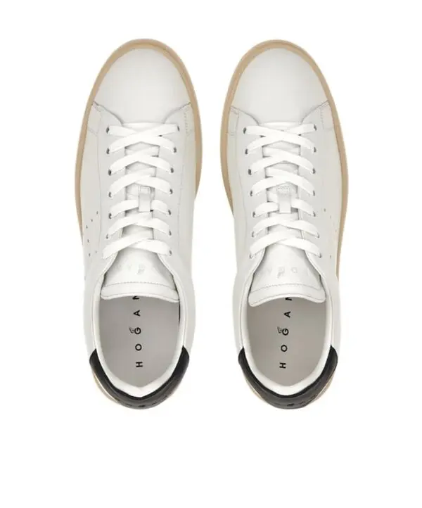 Hogan H 672 Perforated Low-top Sneakers - White