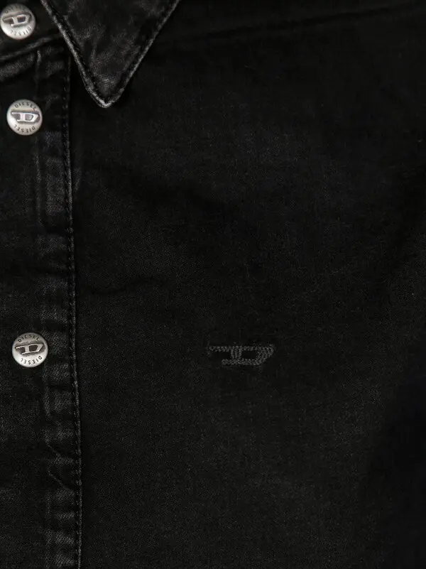 DIESEL® De-eazy Buttoned Denim Shirt - Black