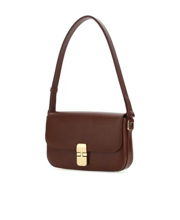 A.p.c. Grace Foldover Shoulder Bag - Red