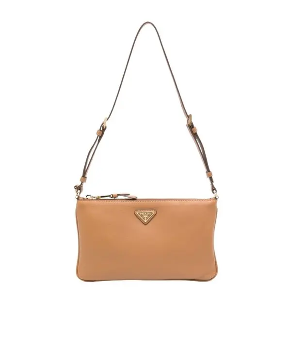 Prada Leather Pouch - Nude