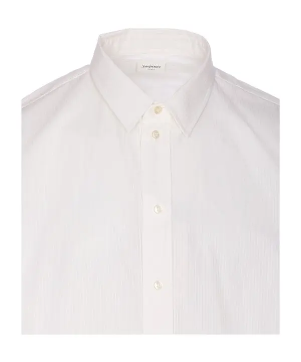 Saint Laurent Striped Button-up Long-sleeved Shirt