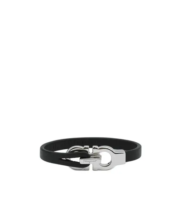 FERRAGAMO Gancini Bracelet - Black