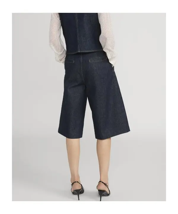 FRAME Pleated Detailed Tailored Shorts - Rinse