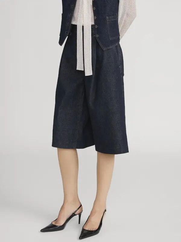 FRAME Pleated Detailed Tailored Shorts - Rinse