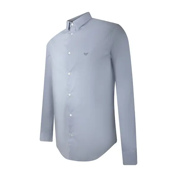 Emporio Armani Long-sleeved Shirt - Gray