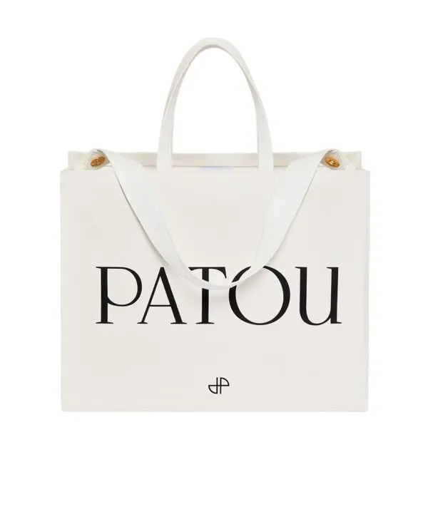 PATOU Logo-printed Top Handle Bag - White