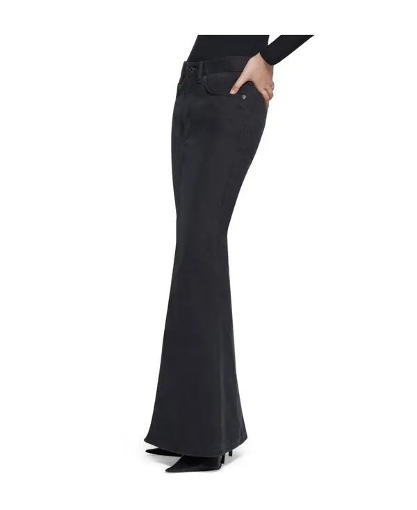 Balenciaga Centre Slit Denim Pencil Skirt