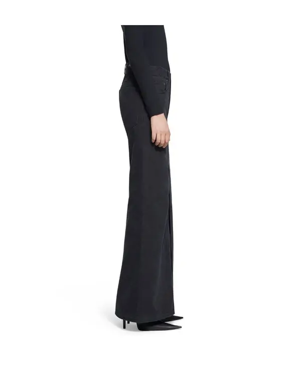 Balenciaga Centre Slit Denim Pencil Skirt
