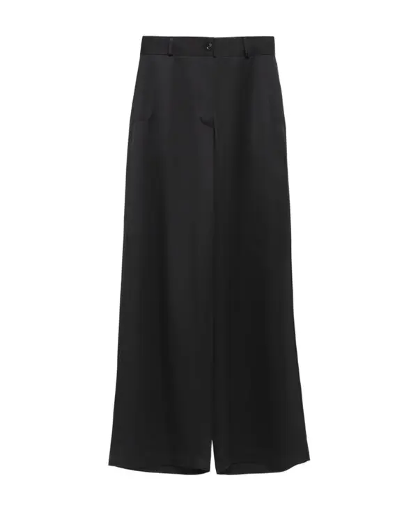 JIL SANDER Wide Leg Pants - Black