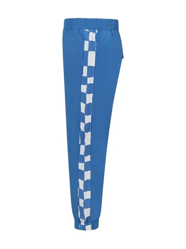 Stella McCartney Elastic Waist Trousers With Checkered Side Detail