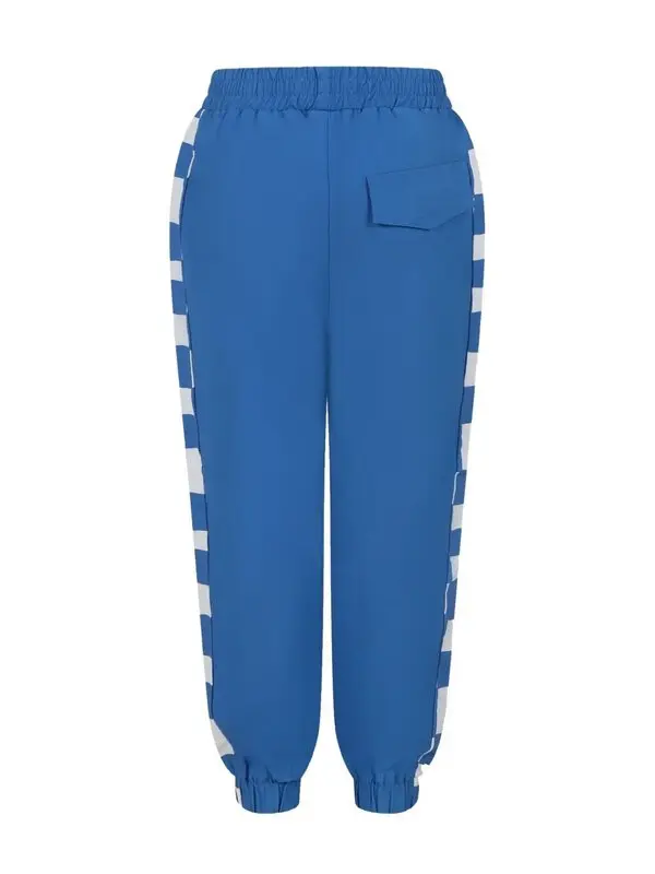 Stella McCartney Elastic Waist Trousers With Checkered Side Detail