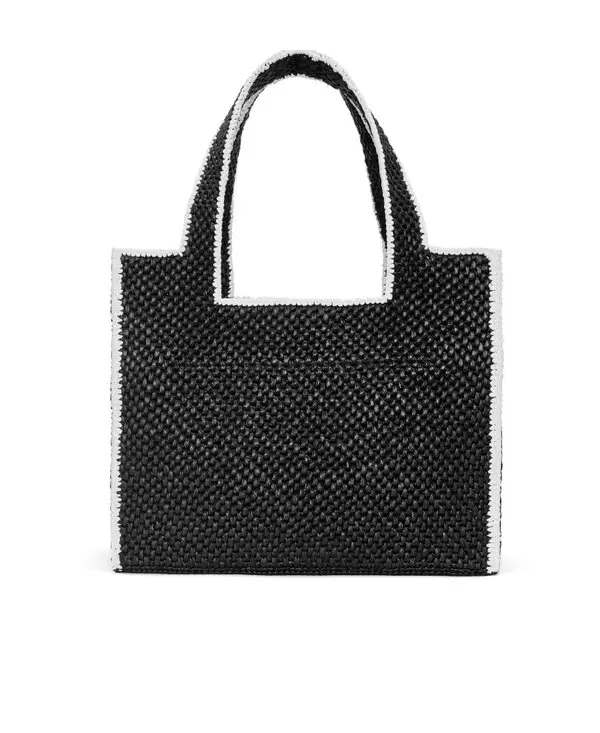 Loewe Raffia Tote Bag - Black
