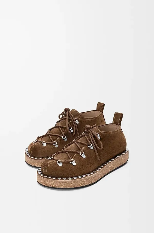Loewe Suede Leather Lace-up Shoes