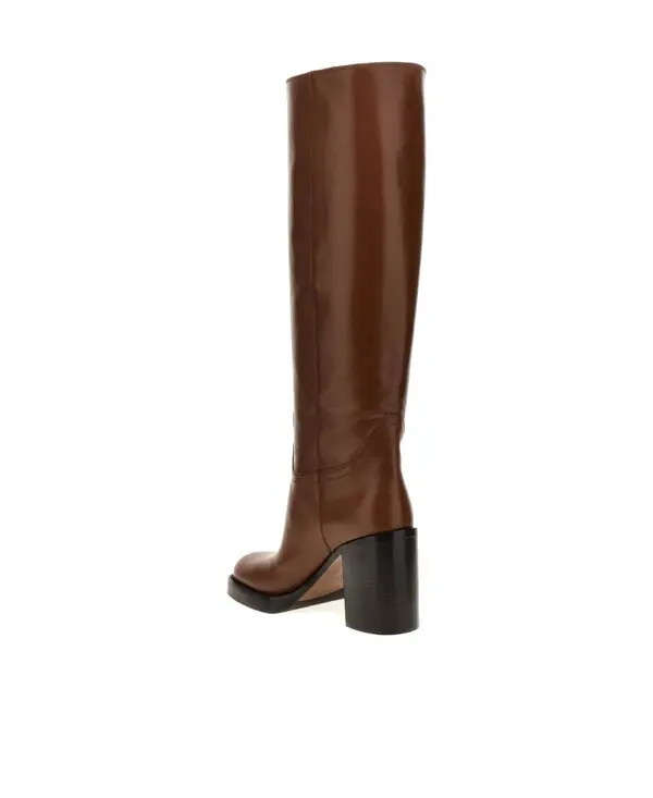 Prada Knee-high Square Toe Boots