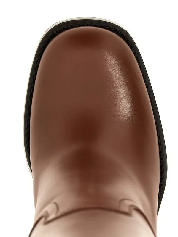 Prada Knee-high Square Toe Boots
