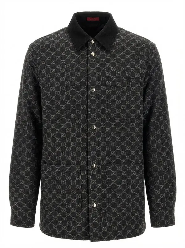 Gucci Brushed Gg Flannel Jacket