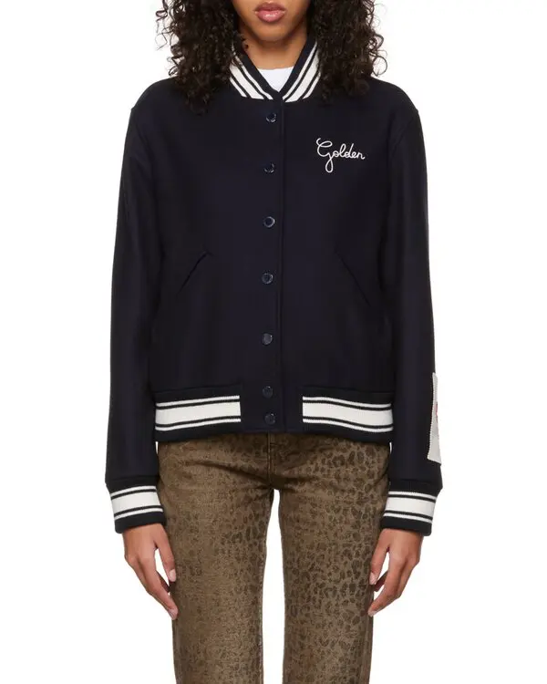 GOLDEN GOOSE Embroidered Baseball Jacket - No
