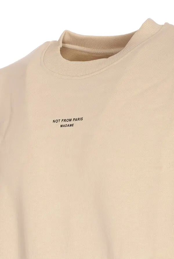 Drole De Monsieur Slogan Oversized Sweatshirt