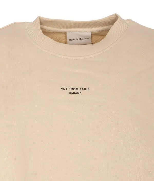 Drole De Monsieur Slogan Oversized Sweatshirt