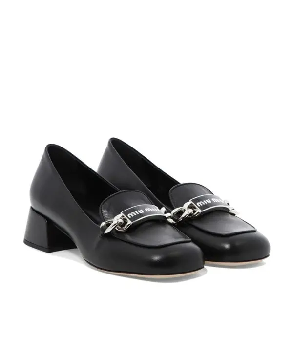 Miu Miu Logo Low-heeled Shoes