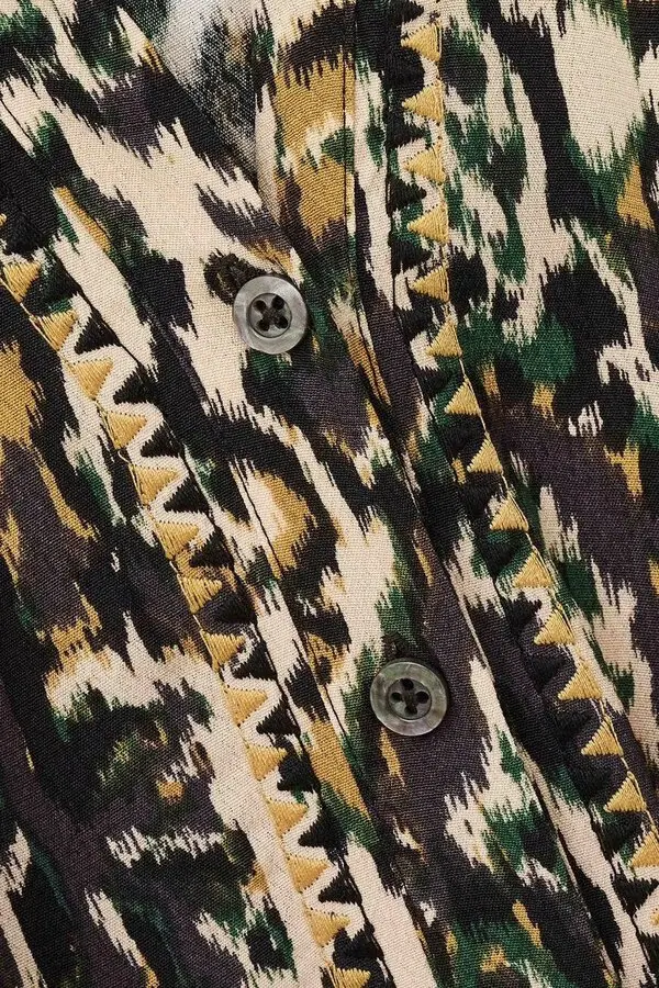 Ba&sh Onada Printed Long Sleeve Top