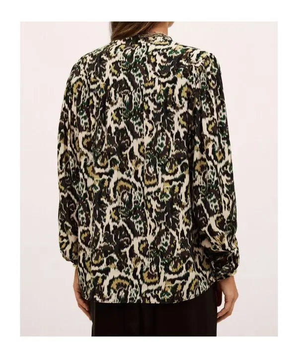 Ba&sh Onada Printed Long Sleeve Top