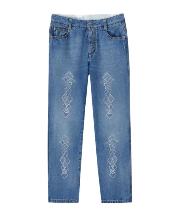 Ermanno Scervino Rhinestone Embellished Jeans